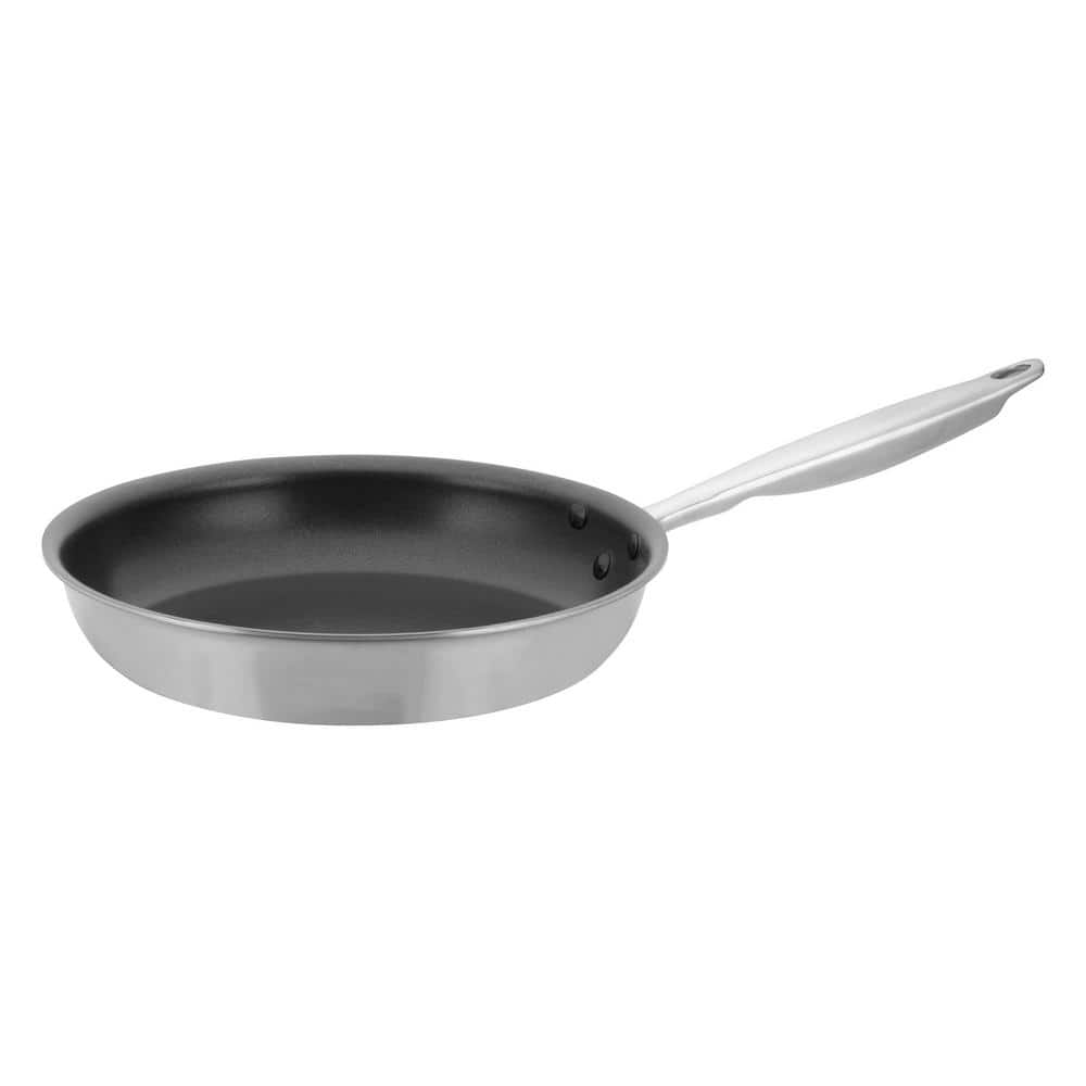 Winco 10 in. Triply Stainless Steel Non-stick Frying Pan TGFP-10NS ...