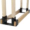 Sunnydaze Steel Firewood Log Rack Bracket Kit - Adjustable to Any ...