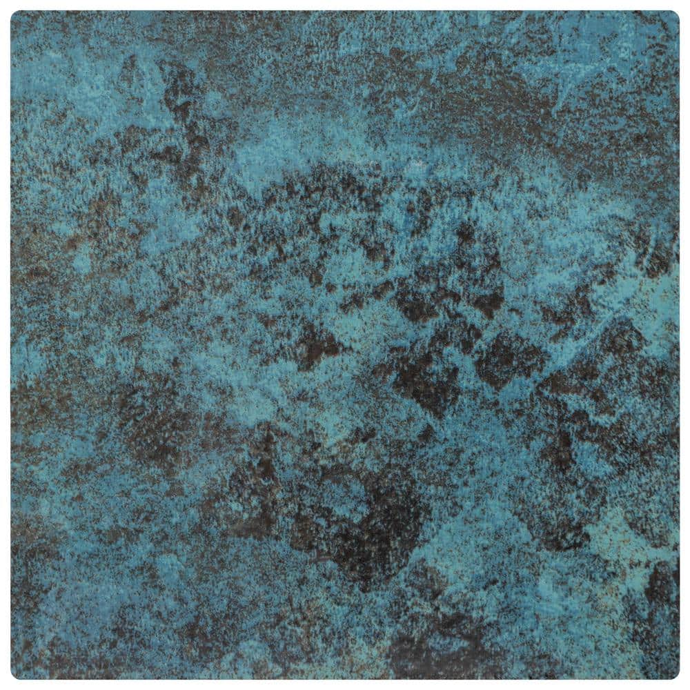 Merola Tile Ocean Green River 6 in. x 6 in. Porcelain Floor and Wall ...