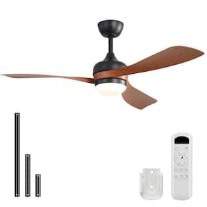 CACI Mall 52 in. Indoor/Outdoor Standard Modern White and Beige Flush ...