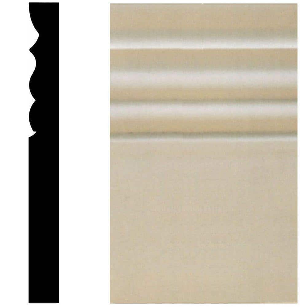 HOUSE OF FARA 1 in. x 5-1/2 in. x 9-3/8 in. MDF Victorian Plinth Block ...