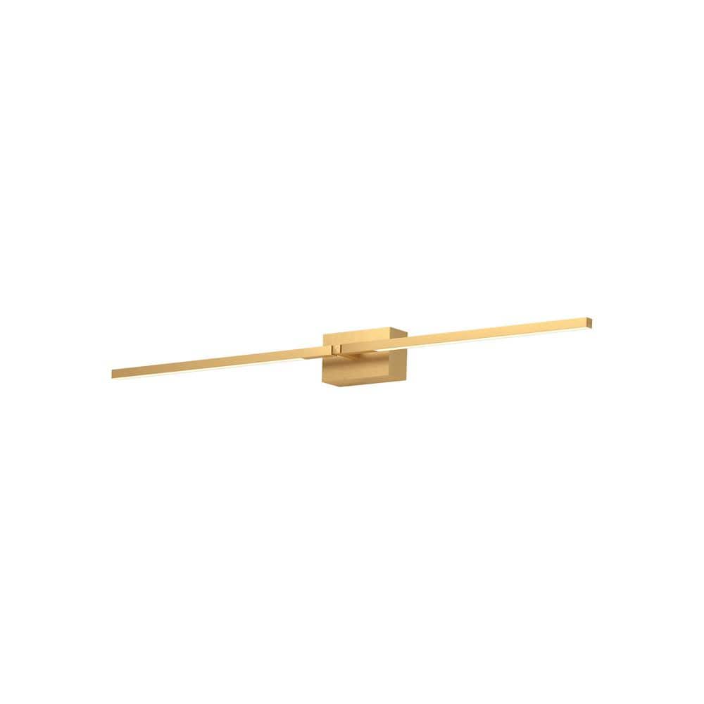 KUZCO Pandora 36-in 1 Light 26-Watt Brushed Gold Integrated LED Wall Sconce WS25336-BG - The ...