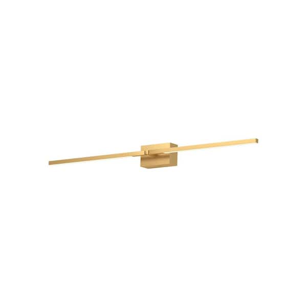 KUZCO Pandora 36-in 1 Light 26-Watt Brushed Gold Integrated LED Wall Sconce WS25336-BG - The ...