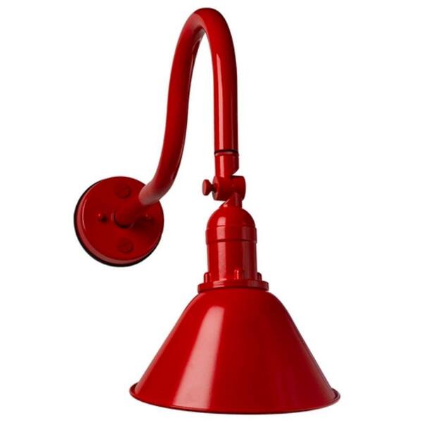 AQLIGHTING 120v Red Hardwired Outdoor Weather Resistant Spotlight with ...