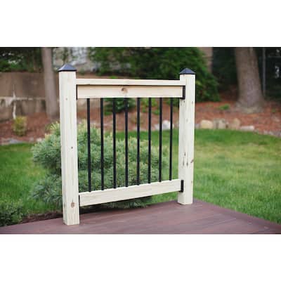 Black - Balusters & Spindles - Deck Railings - The Home Depot