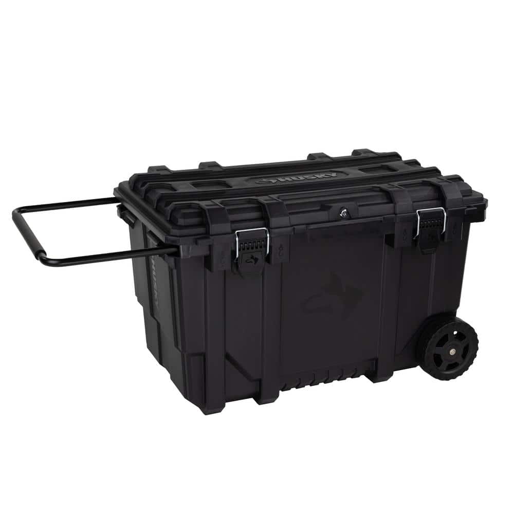 Husky 36.5 in. Black Heavy Duty Large Rolling Toolbox with Tool Tray ...