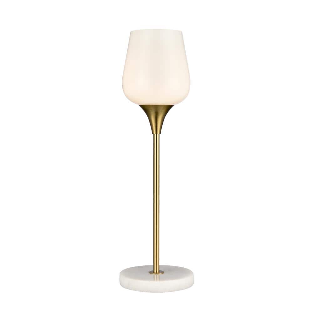 Titan Lighting Pineville 20 in. Satin Gold Table Lamp HD-2302220211 ...