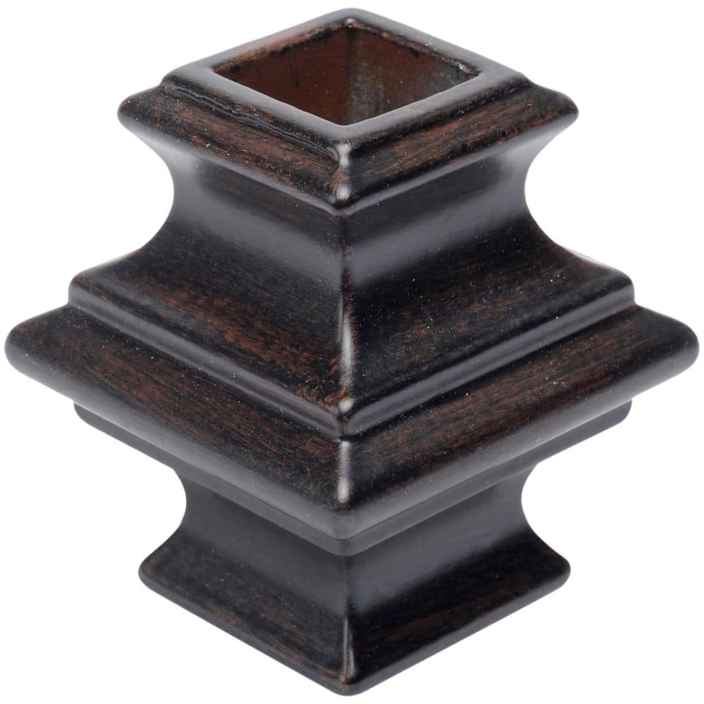 L. J. SMITH STAIR SYSTEMS 1 in. D x 1 in. W x 1 in. L Oil Rubbed Bronze ...