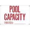 Poolmaster Residential or Commercial Swimming Pool Signs, Pool Capacity ...