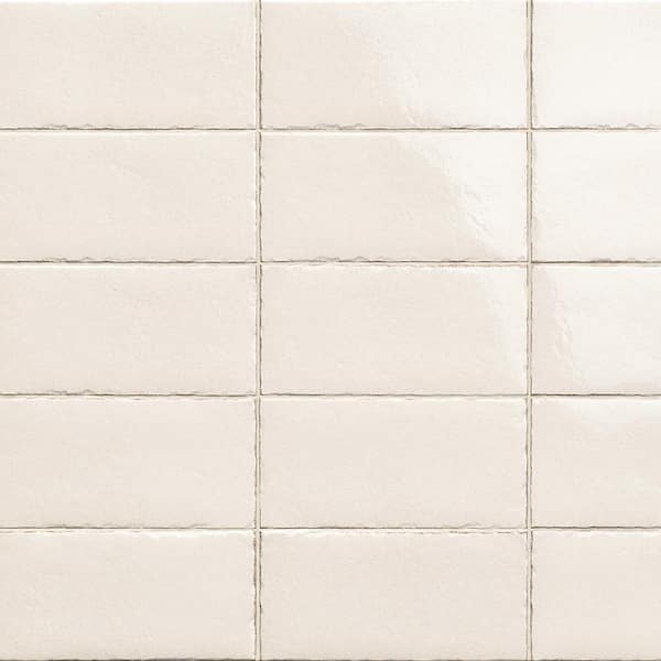 Ivy Hill Tile Winston White 3 in. x 0.39 in. Glazed Porcelain Tile ...