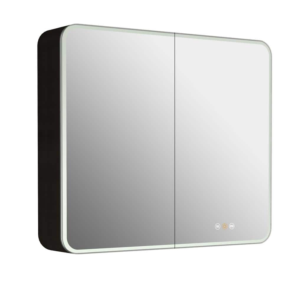 tunuo 42 in. W x 36 in. H Rectangular Aluminum Surface Mount Medicine ...