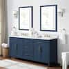 Home Decorators Collection Mayfield 72 in. Double Sink Grayish Blue ...