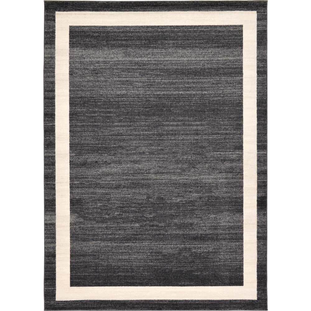 Unique Loom Del Mar Maria Black 7' 0 x 10' 0 Area Rug 3127323 - The ...