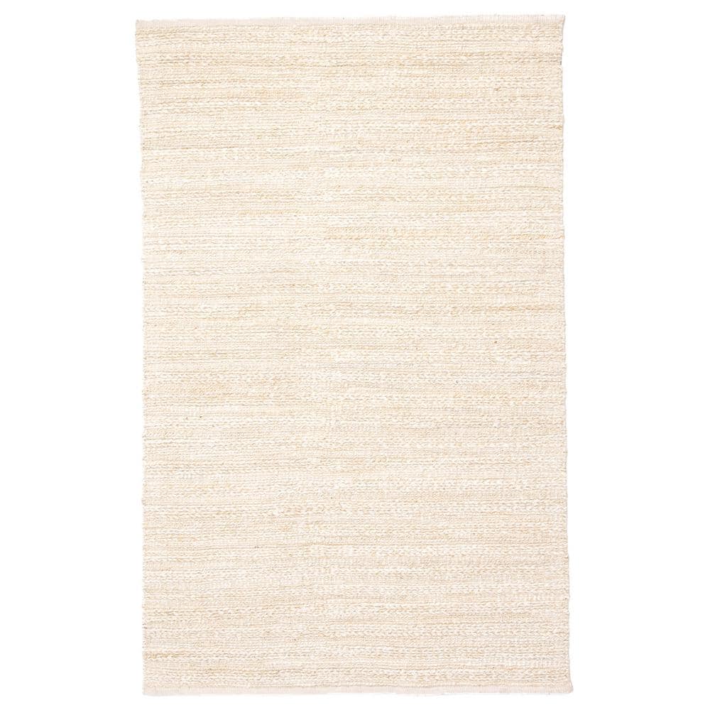 Jaipur Living Himalaya White 5 ft. x 8 ft. Solid Rectangle Area Rug ...