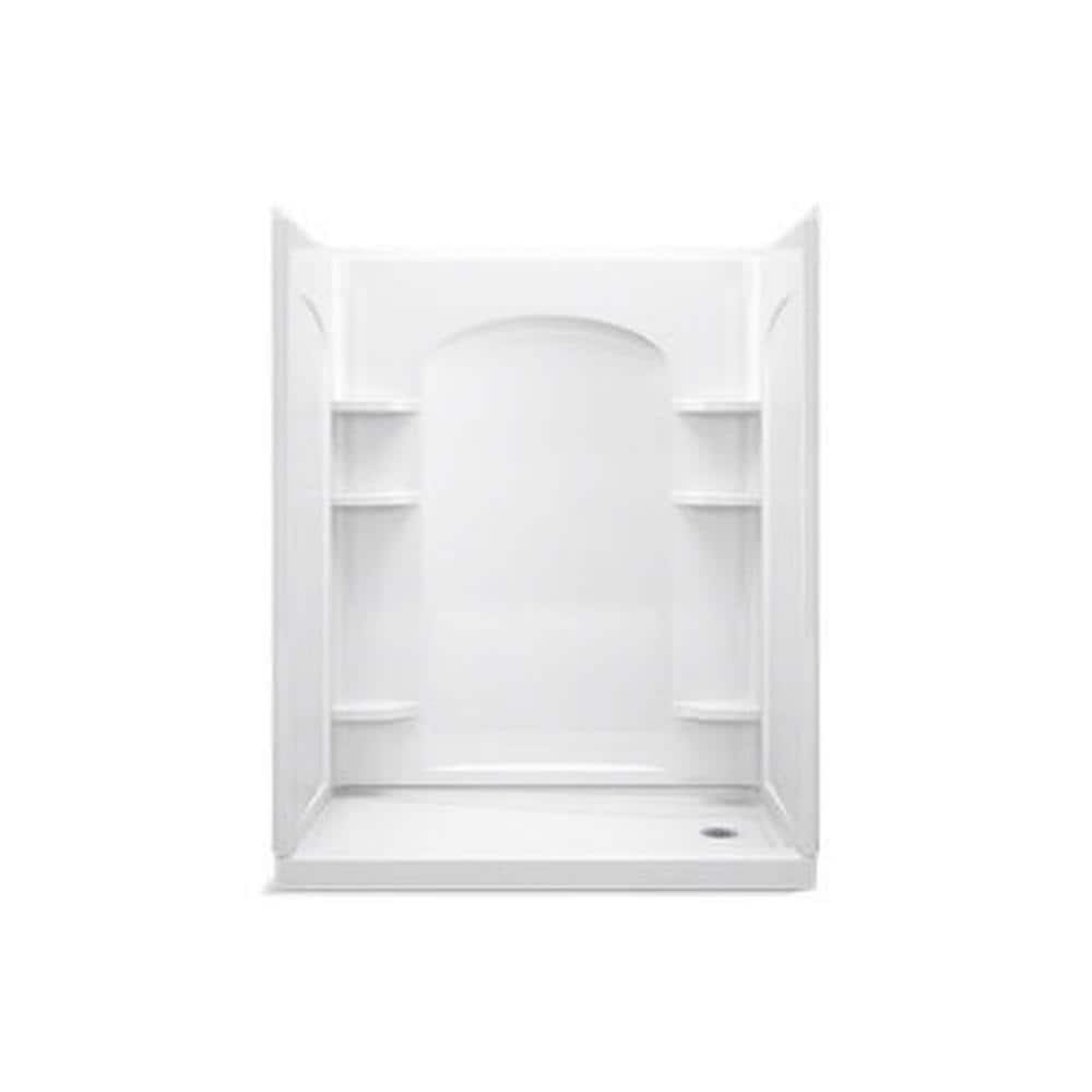 Sterling Ensemble 32 in. x 60 in. x 74-1/2 in. 4-Piece Shower Stall ...