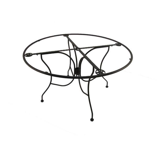 Arlington House Laredo 48 in. Round Glass Top Patio Dining Table ...