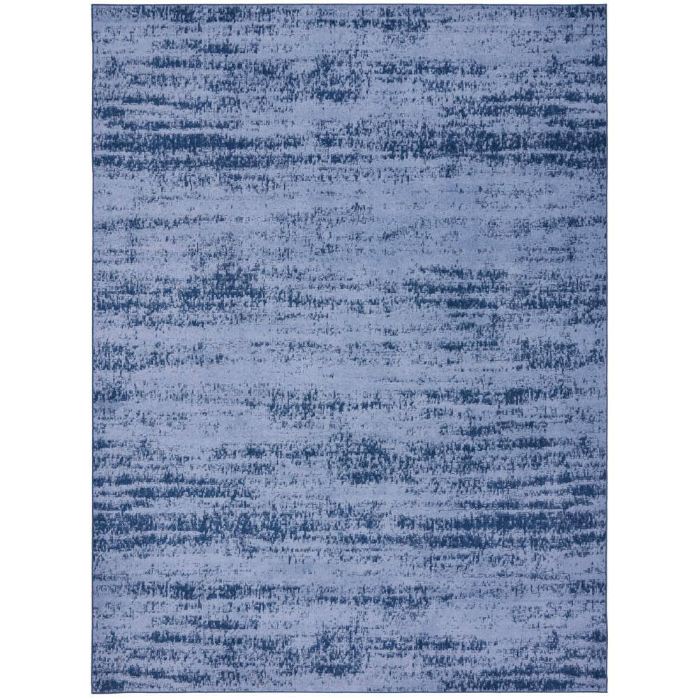 Nourison Essentials Denim 9 ft. x 12 ft. Abstract Contemporary Indoor ...