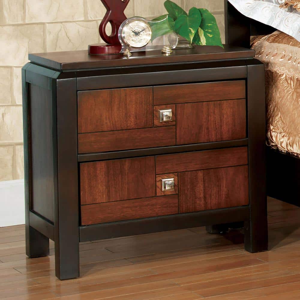 William's Home Furnishing Patra Acacia Night Stand CM7152N - The Home Depot