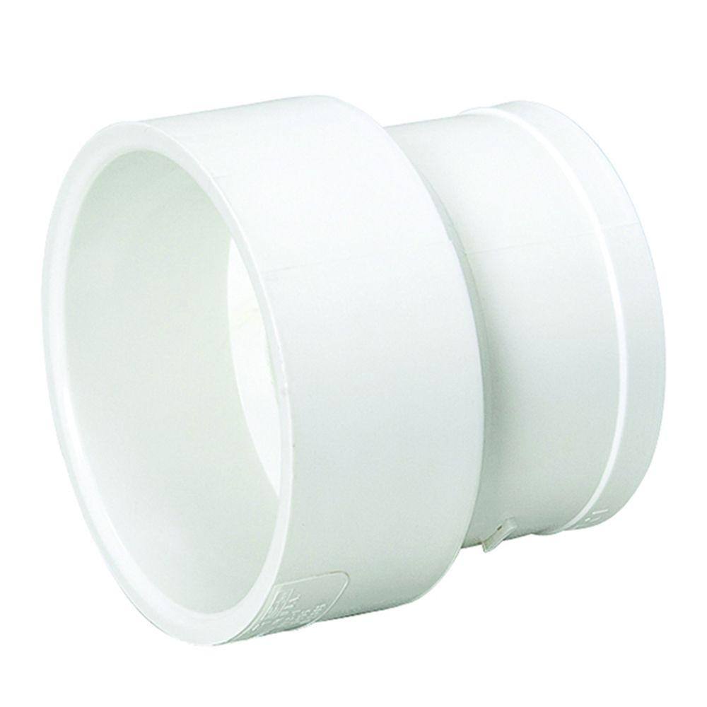 Mueller Industries 3 in. PVC DWV Hub x No Hub Soil Pipe Adapter 05955H ...