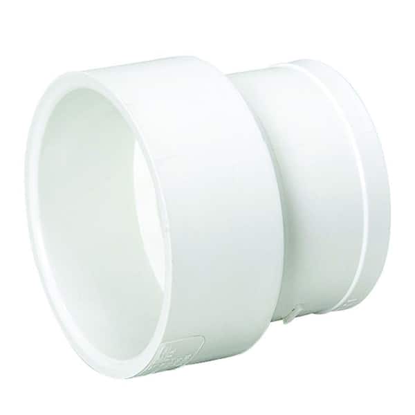 Mueller Streamline 2 in. PVC DWV Hub x No Hub Soil Pipe Adapter 05954H ...