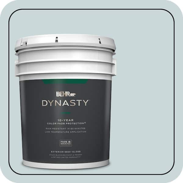 BEHR DYNASTY 5 gal. #PPU13-16 Offshore Mist Semi-Gloss Exterior Stain ...