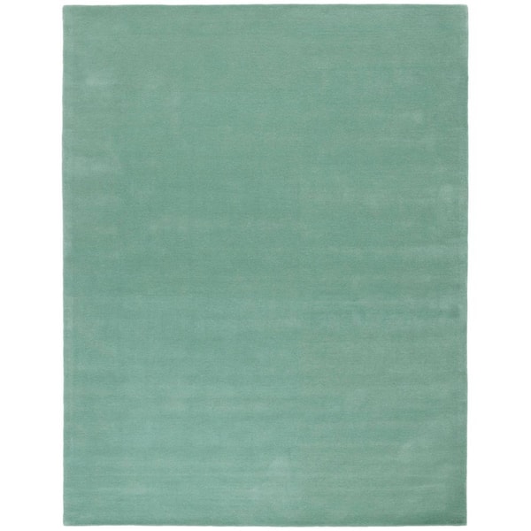 SAFAVIEH Fifth Avenue 9 ft. x 12 ft. Green Solid Color Area Rug FTV128Y ...