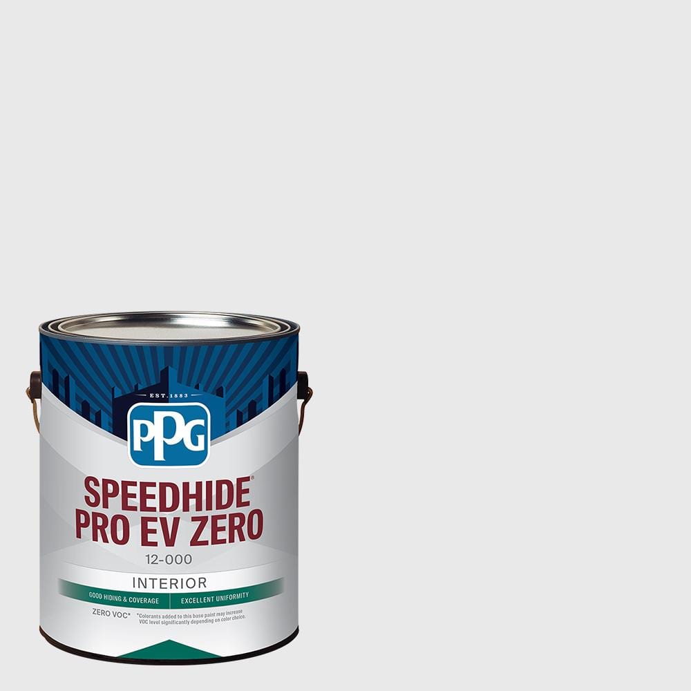 PPG Speedhide Pro EV Zero 1 gal. PPG1043-1 Snowbank Semi-Gloss Interior ...