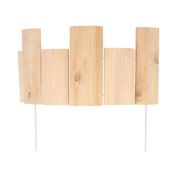 Vigoro 18 in. W x 7 in. H x 1 in. D Cedar Wood Landscape Edging RC42 ...