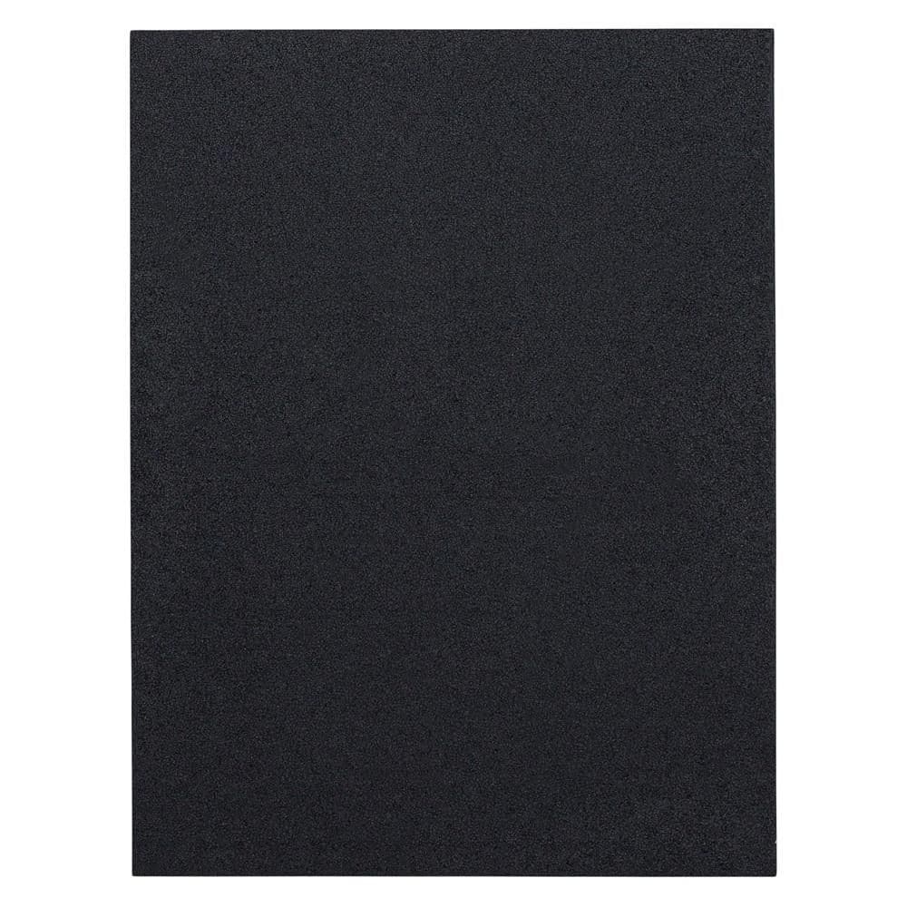 TrafficMaster All Purpose Black 3 ft. x 4 ft. Pebble Look Rubber Indoor ...