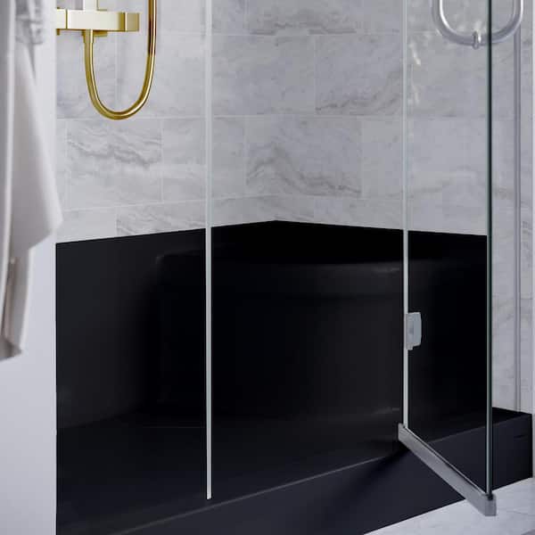 Swiss Madison Aquatique 60 in. L x 32 in. W Alcove Shower Pan Base with ...