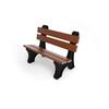 Frog Furnishings 4 ft. Colonial Bench - Brown PB 4BROCOLE - The Home Depot