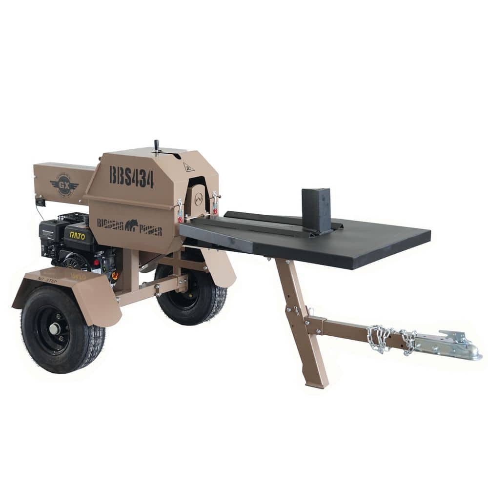 BIGBEAR POWER KINETIC Gas-Powered 34-Ton 18 in. Log Splitter with 1 ...