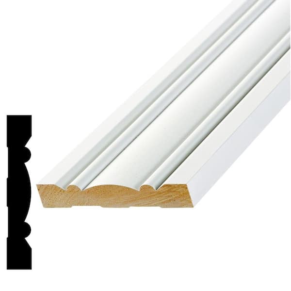 Alexandria Moulding 11/16 in. x 4-1/4 in. Finger-Jointed Pine Wood ...
