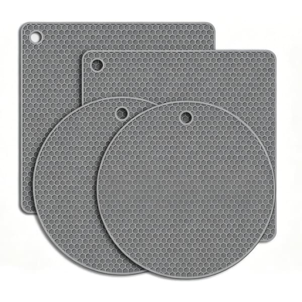 Esepony Silicone Trivets with Heat-Resistant, Non-Slip, Food-Grade for ...