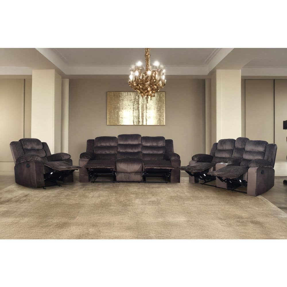 NEW CLASSIC HOME FURNISHINGS New Classic Furniture Willow 3-Piece Brown ...