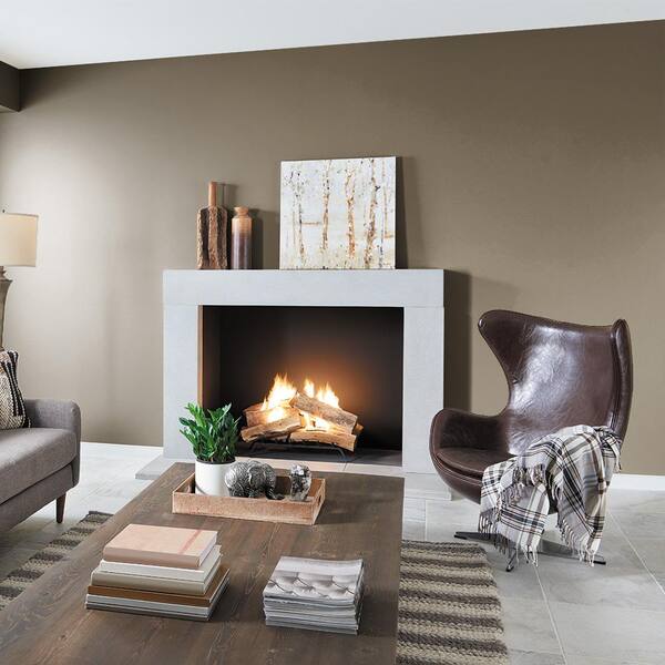 5 gal. 710D 6 Butternut Wood Flat Exterior Paint Primer