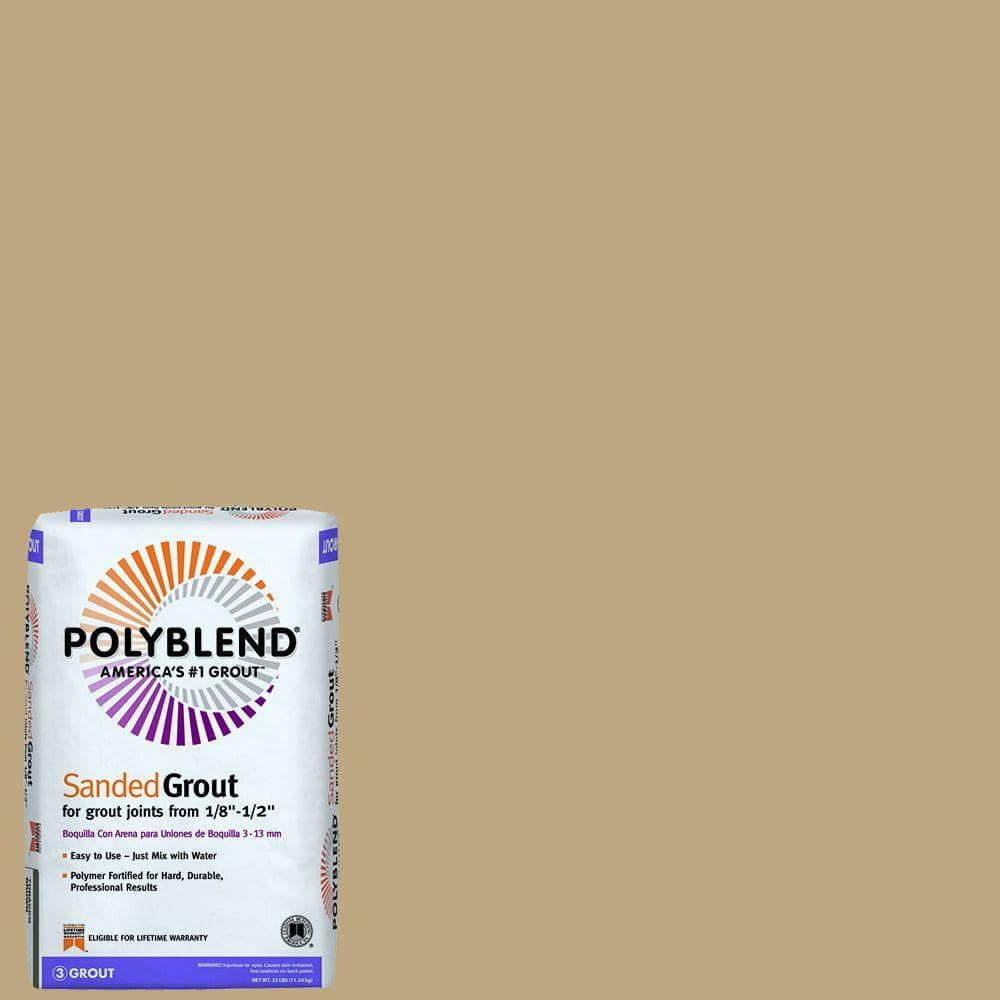 Custom Building Products Polyblend #156 Fawn 25 lb. Sanded Grout ...