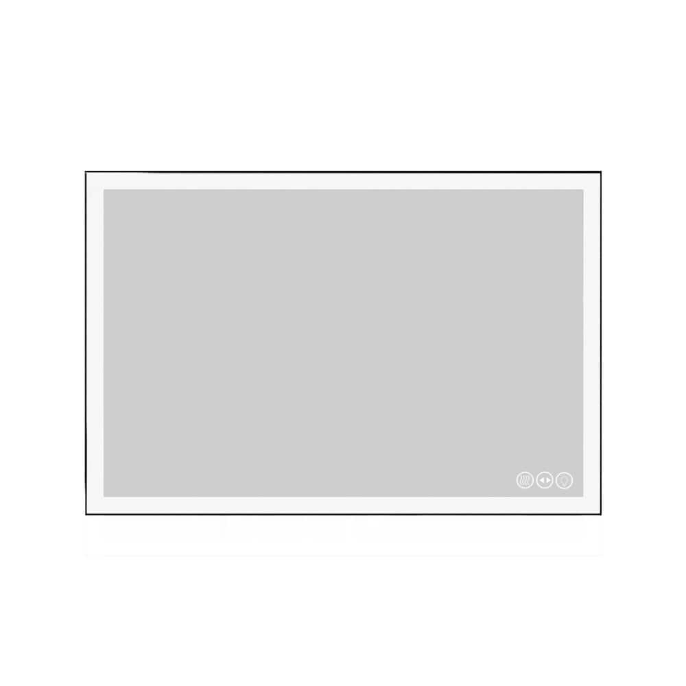 FUNKOL 48 in. W x 32 in. H Rectangular Aluminium Framed Wall Mount ...