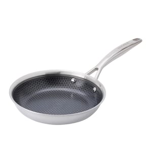 LEXI HOME Diamond Tri-ply 8 " Inch Stainless Steel Nonstick Frying Pan ...