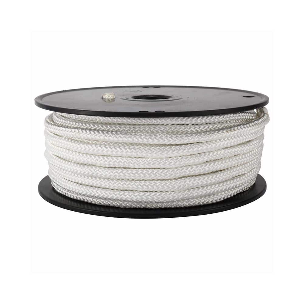 Misopily 5/16 in. Braided Polyester Wire Center Flagpole Rope White 100 ...