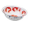 Golden Rabbit 13.5 in. 128 fl. oz. Lobster Enamelware Round Serving ...