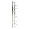 Epicureanist 9-Bottle Stainless Modern Peg Wine Rack EP-PEGWALL9S - The ...