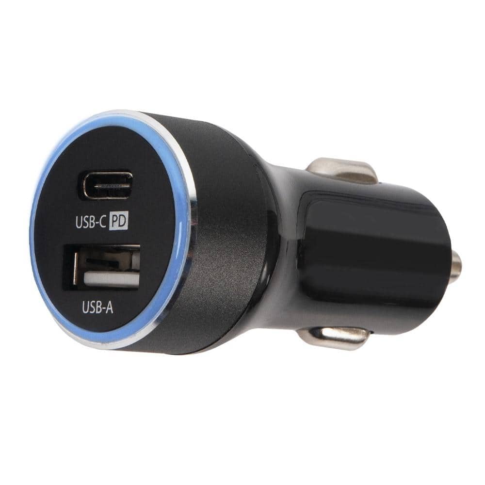 Car Charger 32W 2-Port USB & Type C 141 2001 TG4 - The Home Depot