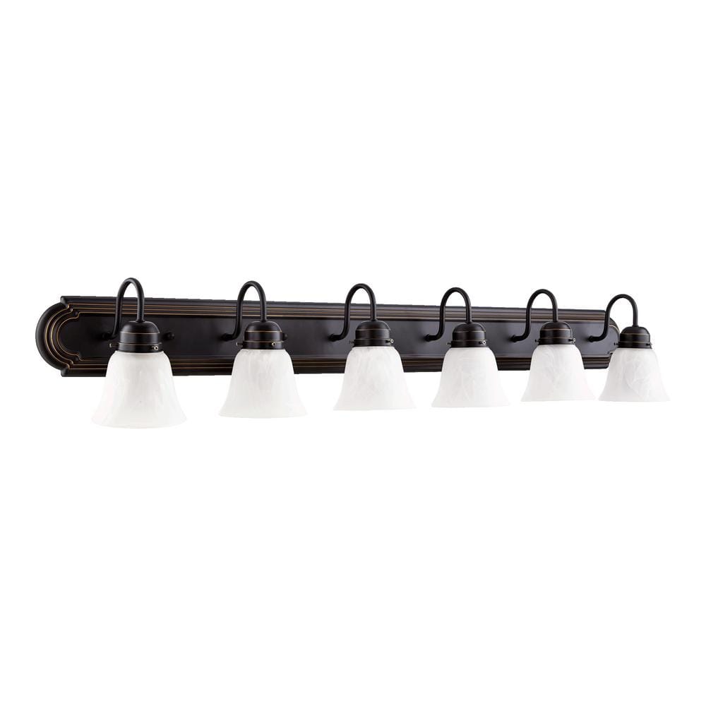 Quorum INTERNATIONAL Traditional 48 in. W 6-Lights Old World Vanity ...