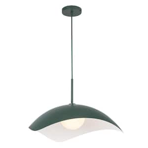 ALORA MOOD Minori 15-in 1 Light 60-Watt Pine Green Pendant Light ...