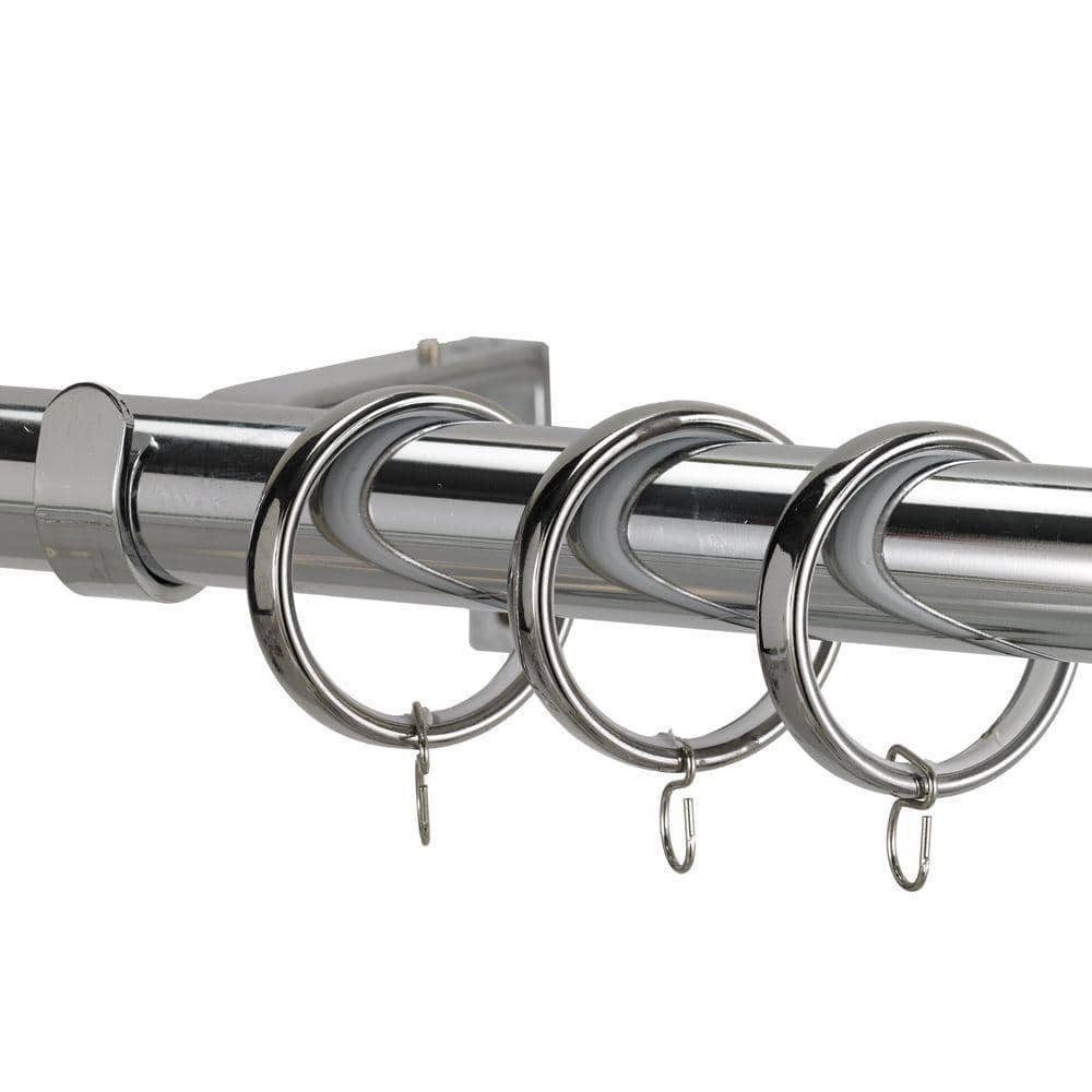 Art Decor Chrome Nickel Curtain Rings (Set of 10) HAA5458-CR - The Home ...
