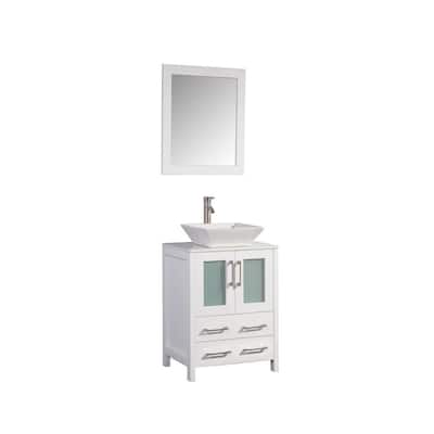 Vanity Art 48 in. W x 18 in. D x 36 in. H Bathroom Vanity in Espresso ...