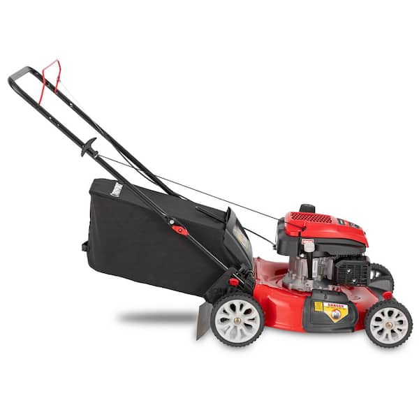 Troy Bilt 21 in. 163cc OHV Engine Push 3 in 1 Gas Walk Behind Lawn Mower with Tri Action Cutting System TB120 The Home Depot