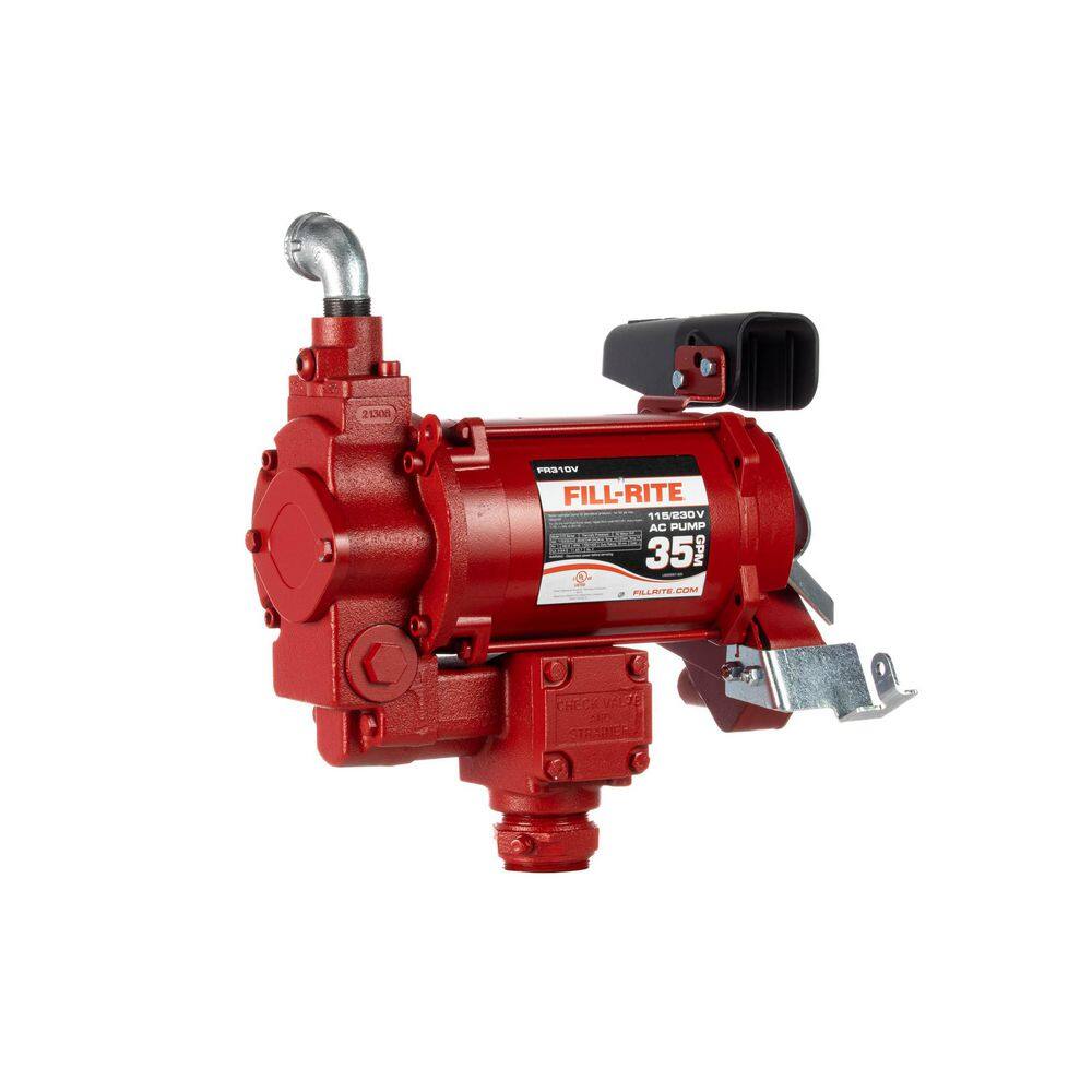 FILL-RITE 230-Volt 3/4 HP 35 GPM Fuel Transfer Pump with No Accessories ...