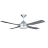 Lucci Air Moonah 52 in. LED Light Silver Ceiling Fan with Remote ...
